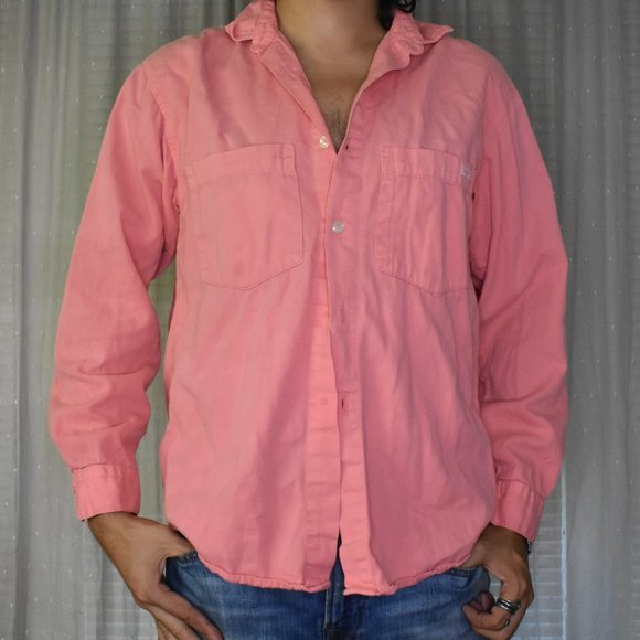 BONGO | Shirts | Vintage Boxy Pink Bongo Buttonup | Poshmark